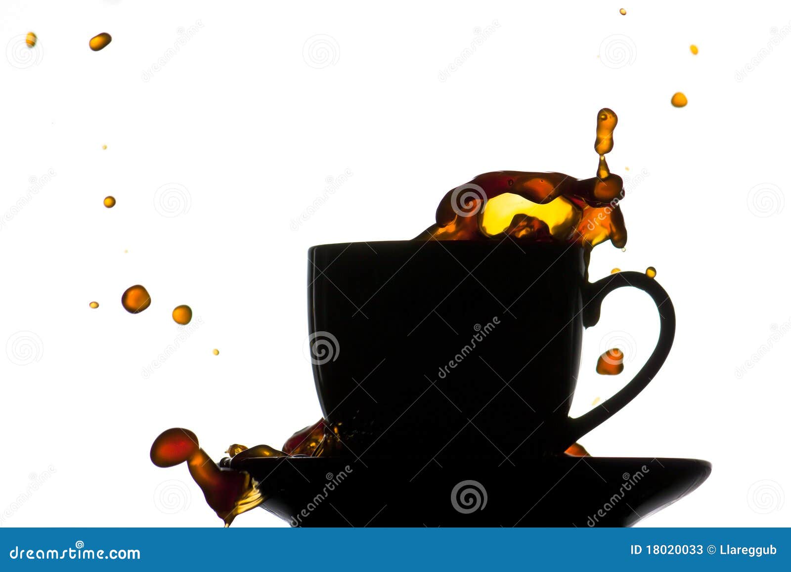Coffee cup splash stock image. Image of artistic, drink - 18020033