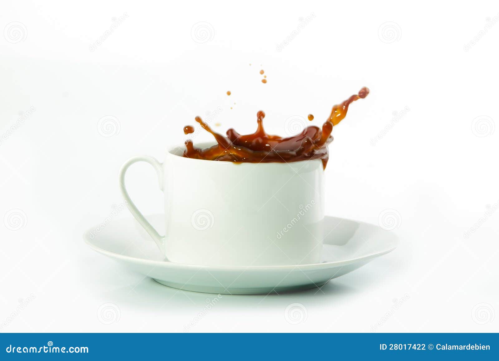 Coffee cup with splash stock photo. Image of splash, motion - 28017422
