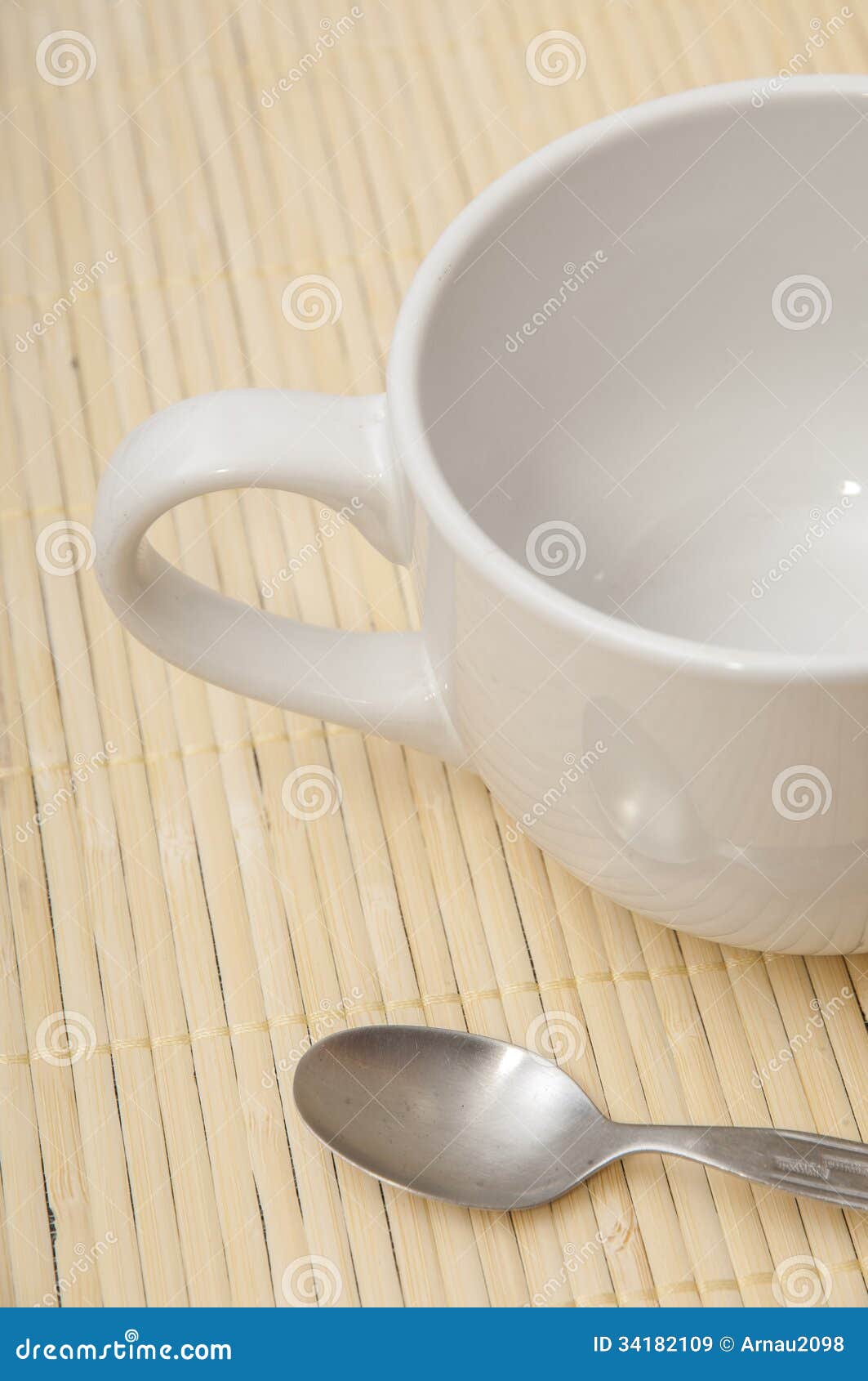 Coffee cup and spoon stock image. Image of breakfast - 34182109
