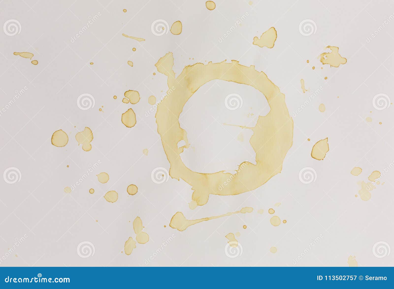 Coffee cup stain stock image. Image of stain, brown - 113502757
