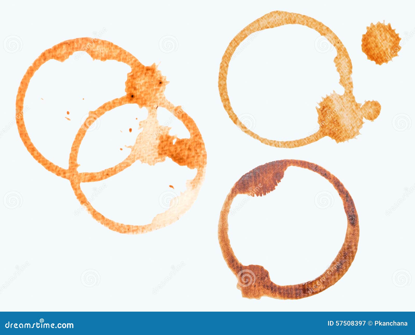 Coffee cup stains isolated stock image. Image of beverage - 57508397