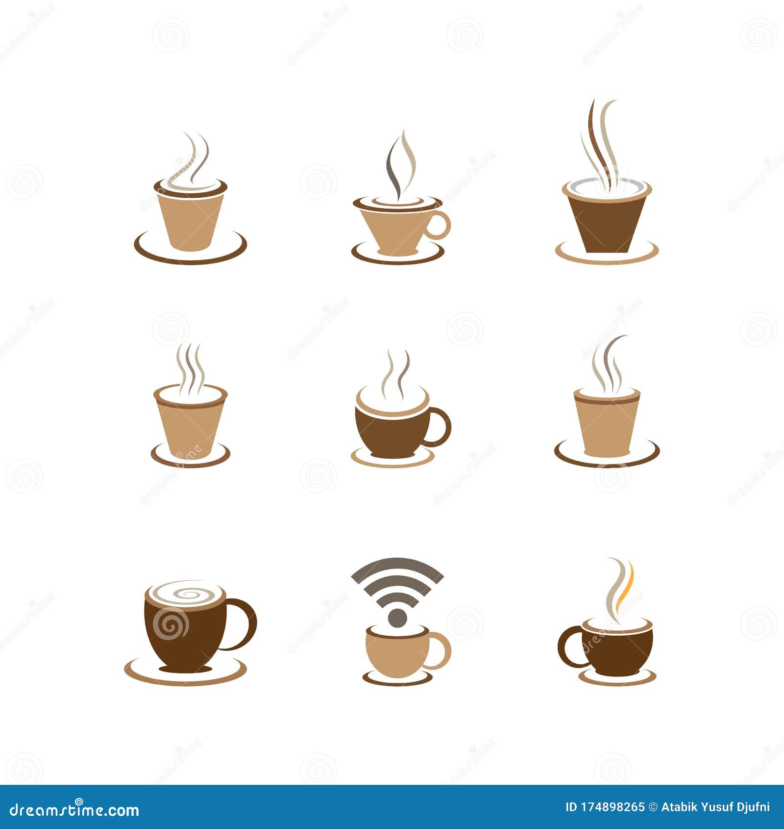 Coffee Cup Symbol Vector Icon Stock Vector - Illustration of aroma ...