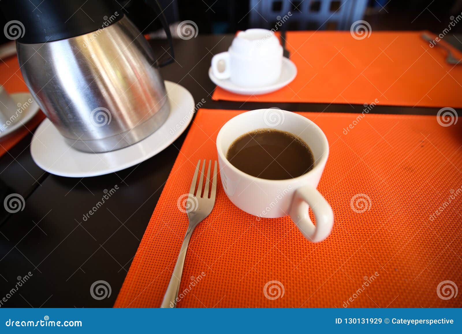 Coffee cup on the table stock image. Image of morning - 130131929