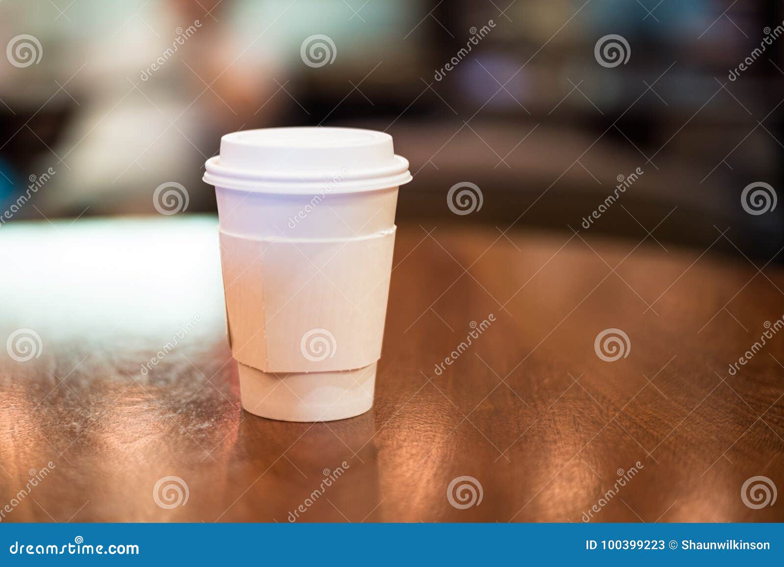 Coffee cup on table stock image. Image of plastic, espresso - 100399223
