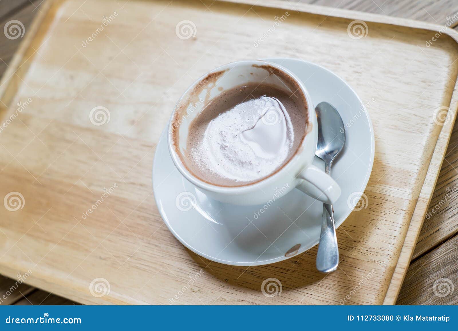Coffee cup on the table stock photo. Image of black - 112733080