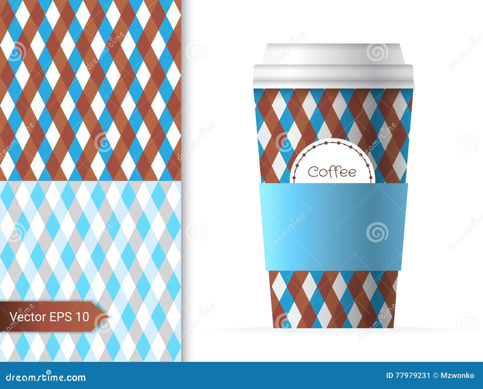Coffee Cup Template Illustration Stock Vector - Illustration of ...