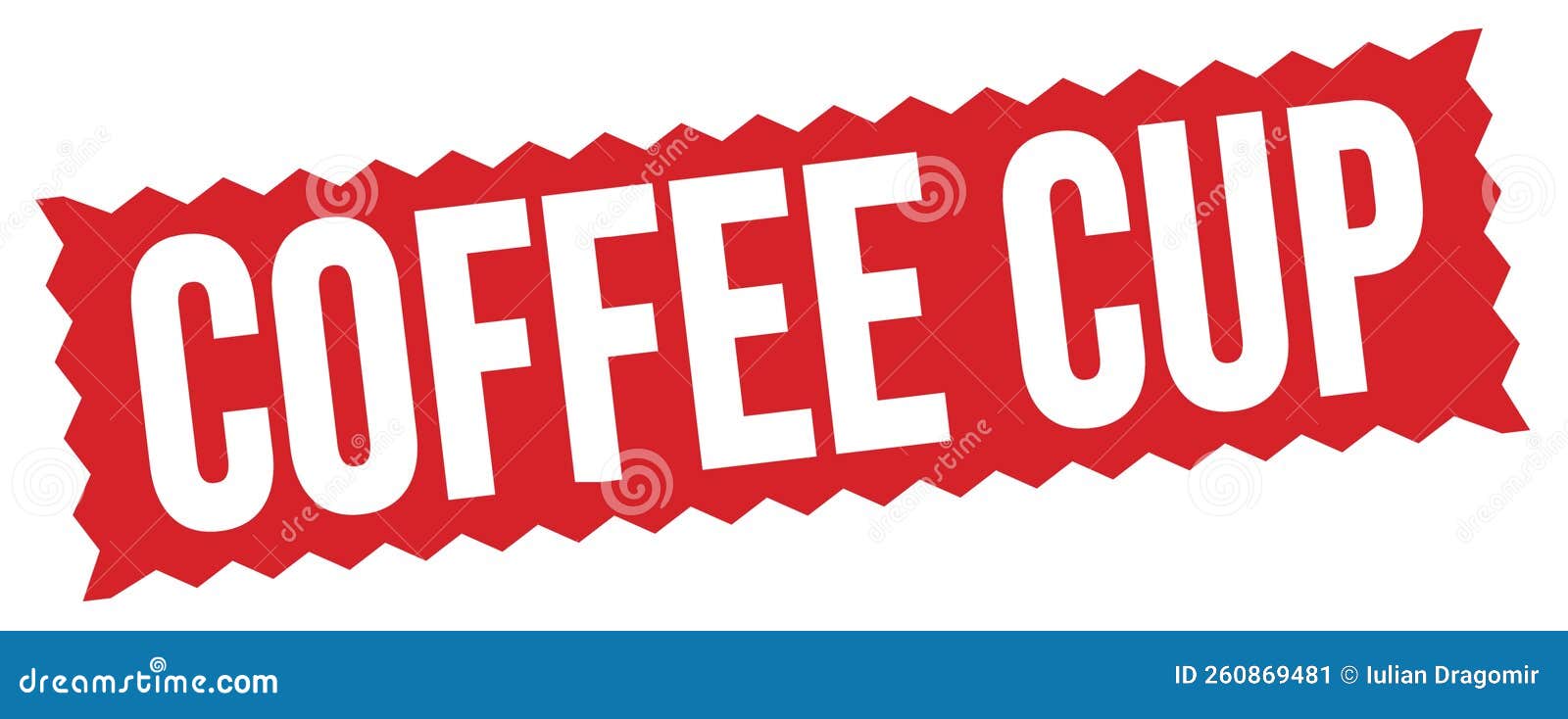 COFFEE CUP Text Written on Red Stamp Sign Stock Illustration ...