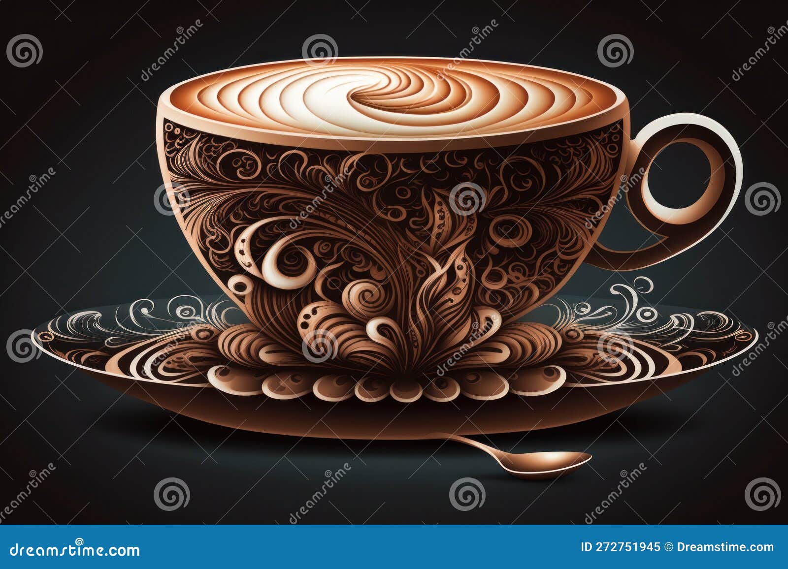 Coffee Cup Vector Illustration Graphic. Generative Ai Stock ...