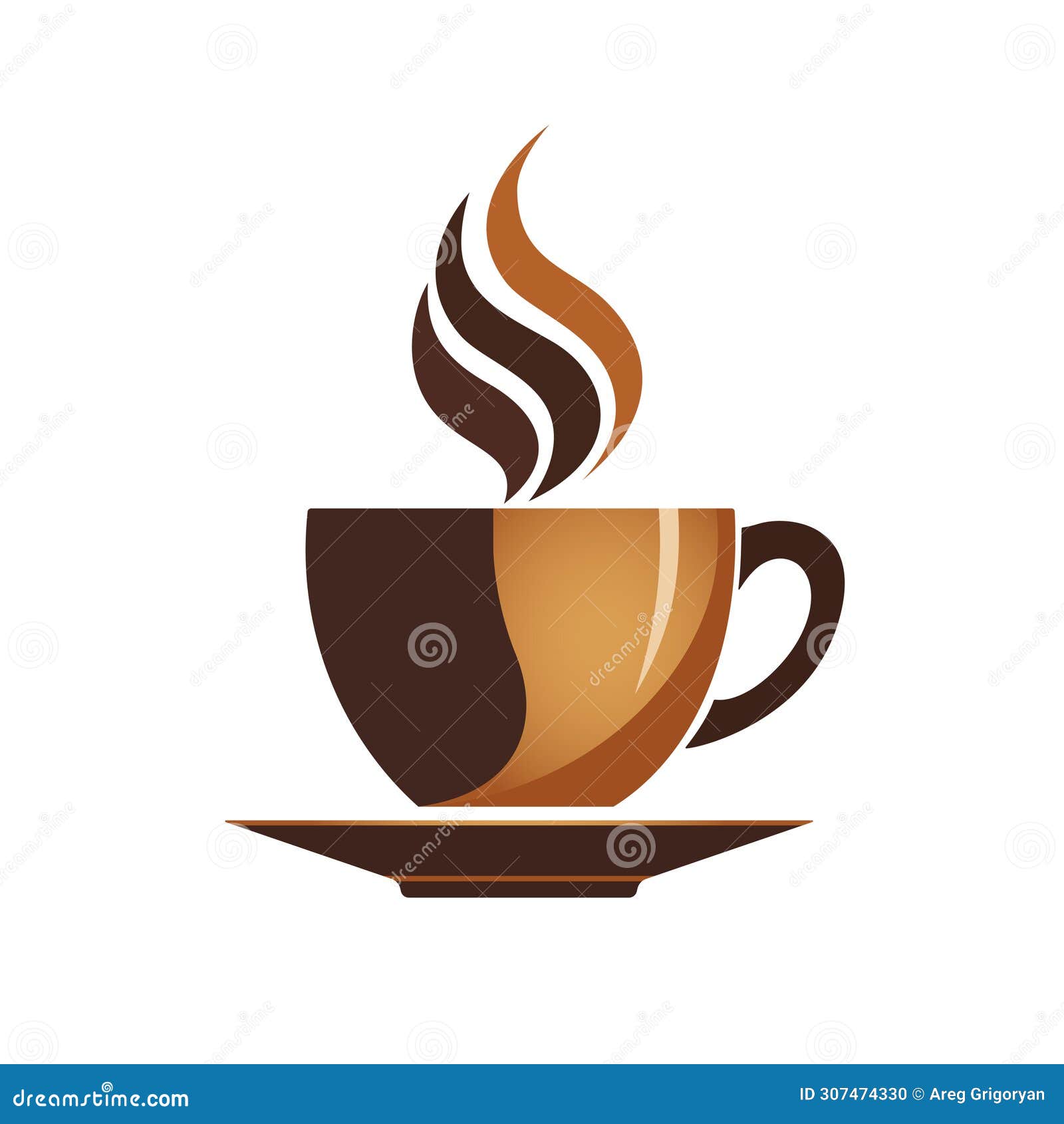 Coffee cup vector logo stock vector. Illustration of design - 307474330