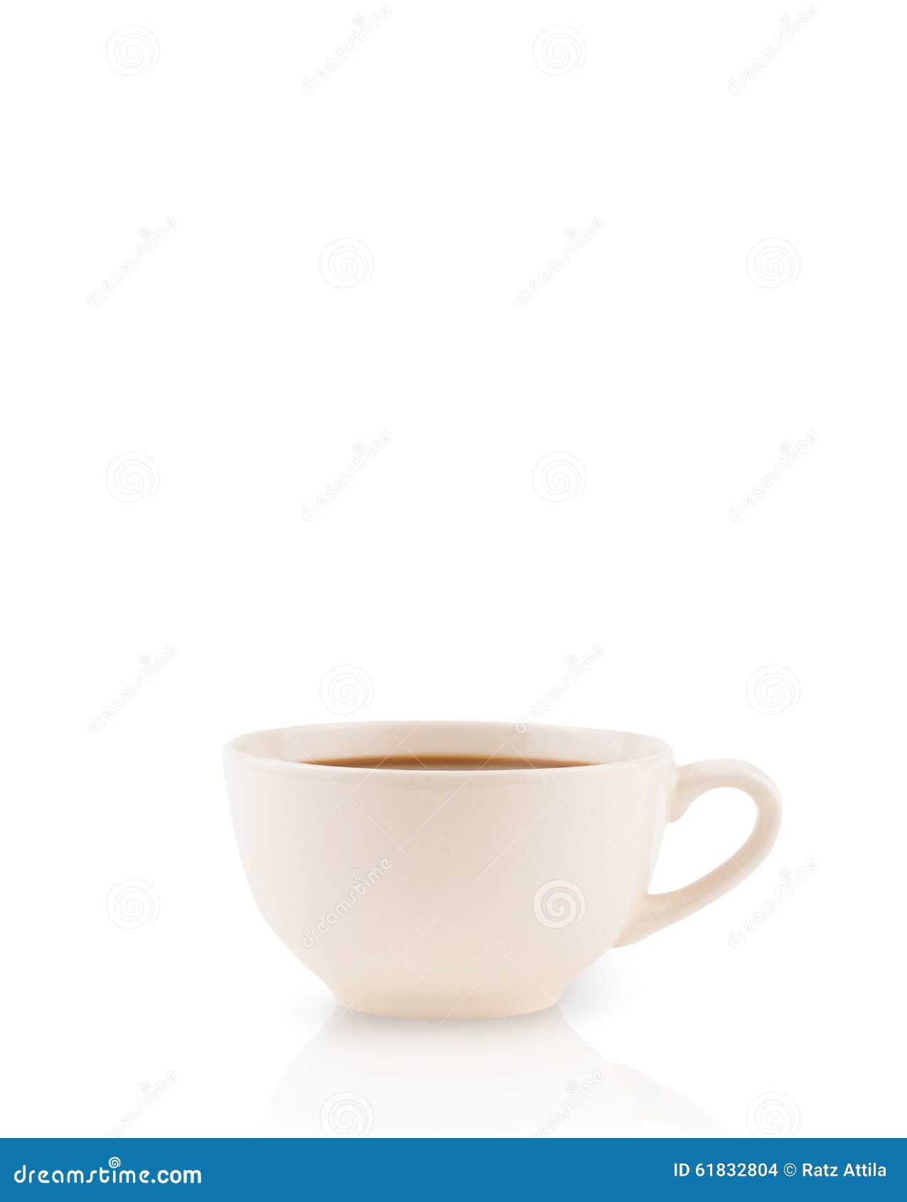 Coffee-cup with White Copy Space Stock Photo - Image of space, close ...