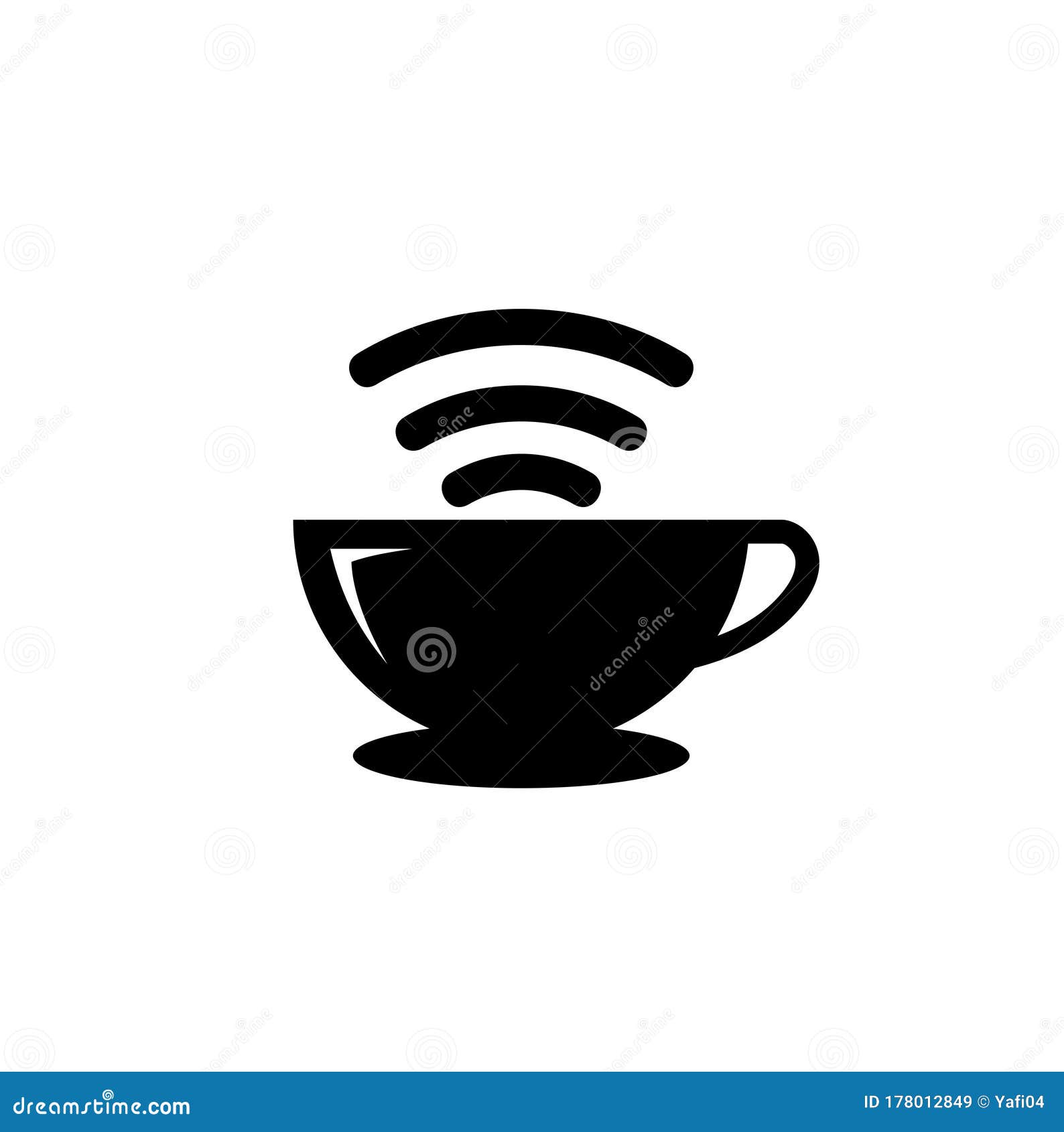 Coffee Cup Wifi Icon Vector, Internet Cafe Free Wifi Symbol Stock ... Coffee Cup Wifi Icon Vector, Internet Cafe Free Wifi Symbol Stock ...