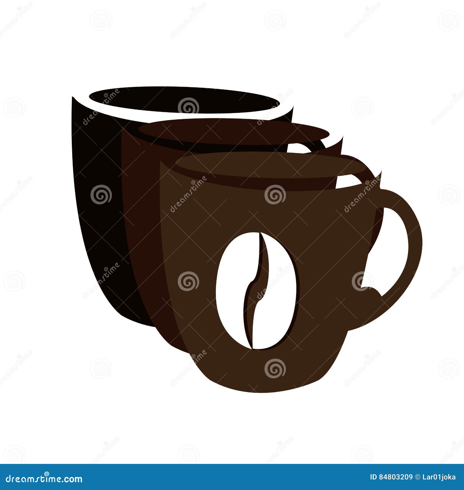 Coffee cups stock vector. Illustration of espresso, shape - 84803209