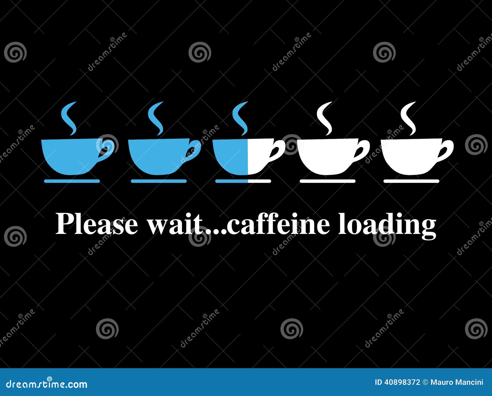 Coffee cups stock illustration. Illustration of time - 40898372