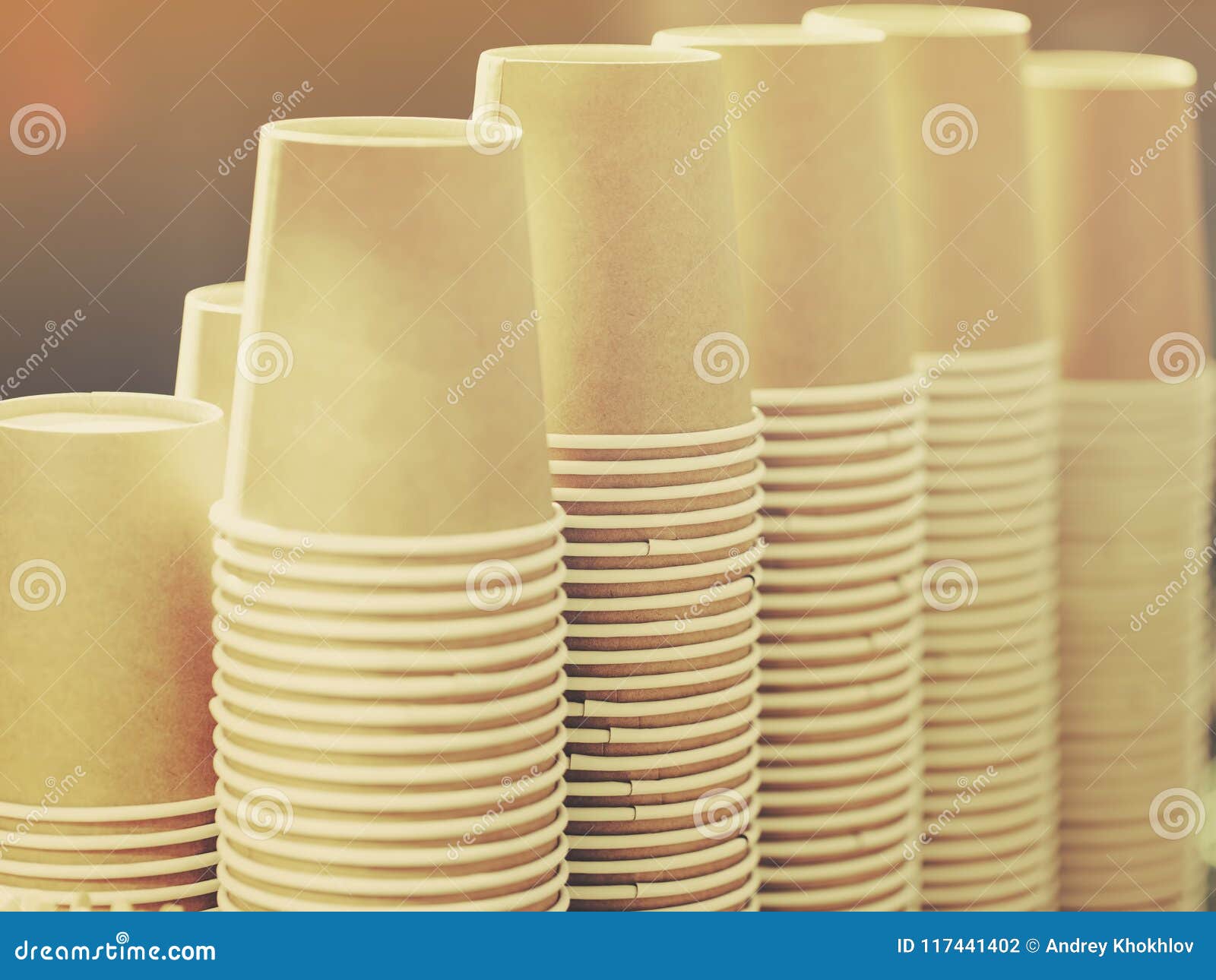 Coffee Cups Stacked in a Pile Stock Photo - Image of coffeecup ...