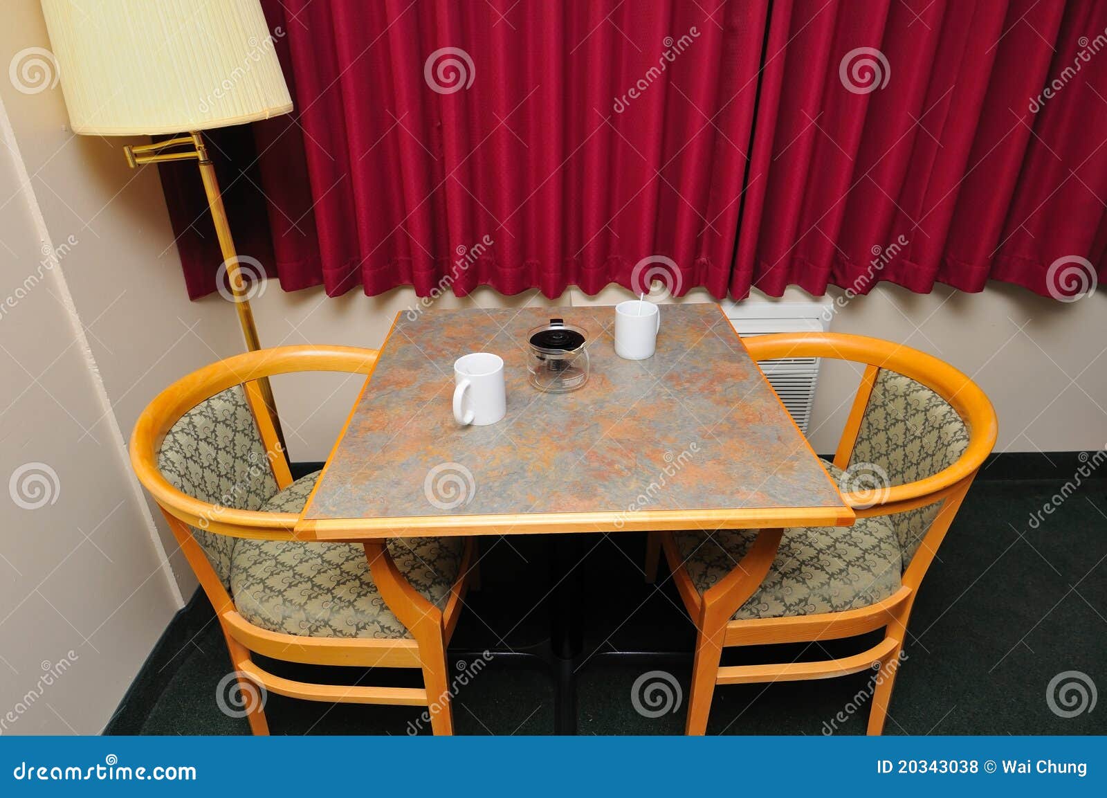Coffee cups on table stock photo. Image of beverage, indoors - 20343038
