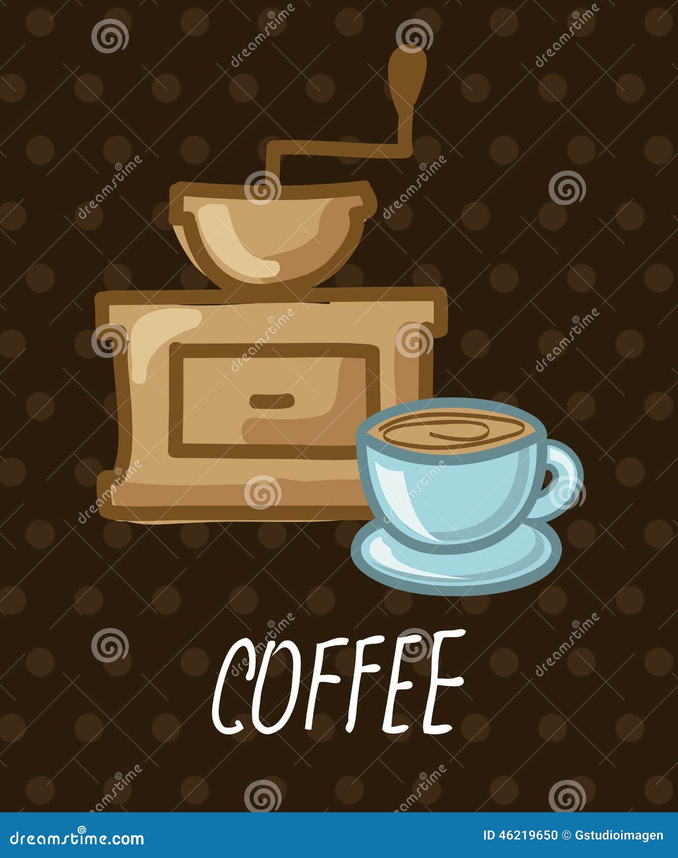 Coffee design stock illustration. Illustration of graphic - 46219650