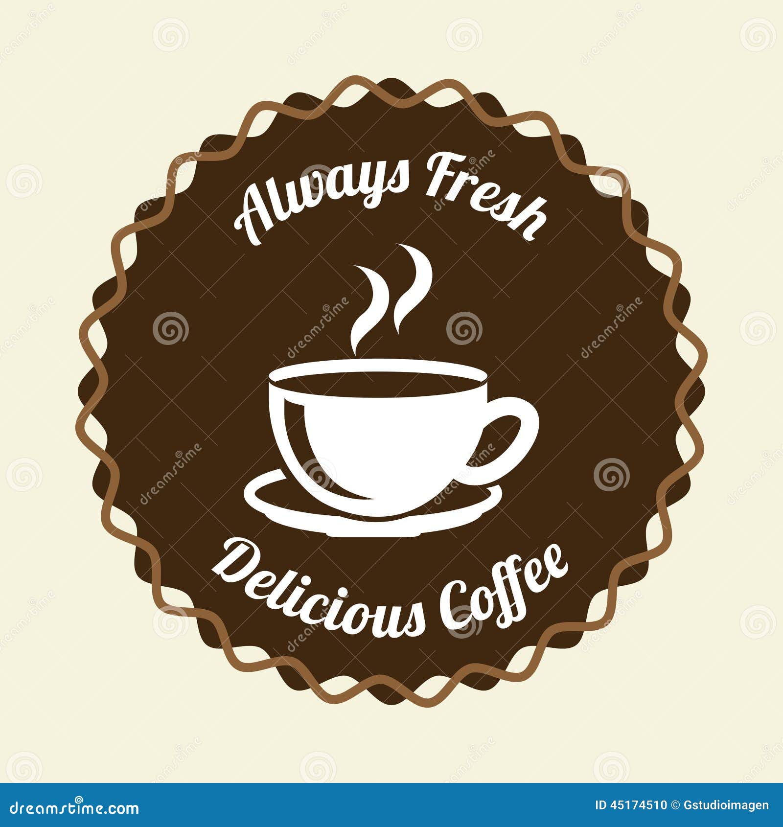 Coffee design stock vector. Illustration of shop, elements - 45174510