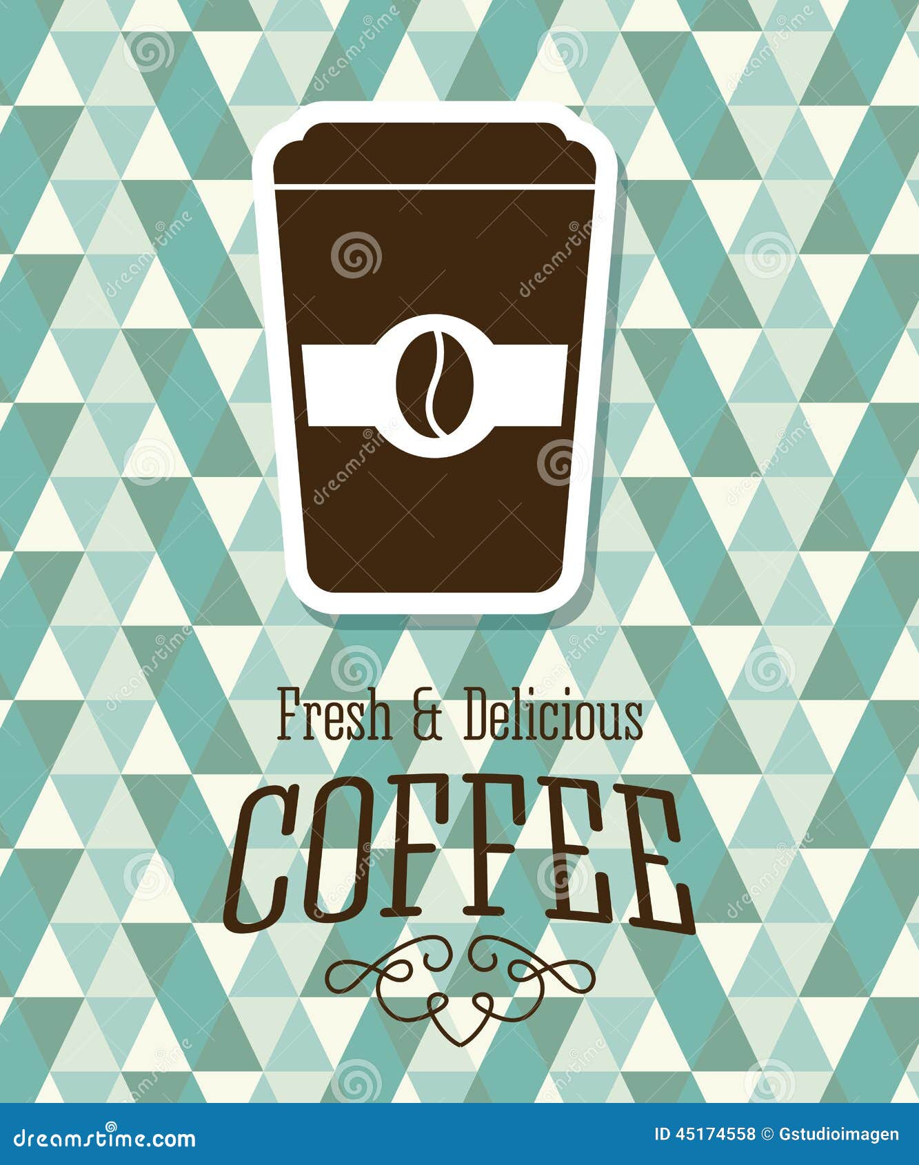 Coffee design stock vector. Illustration of aroma, breakfast - 45174558