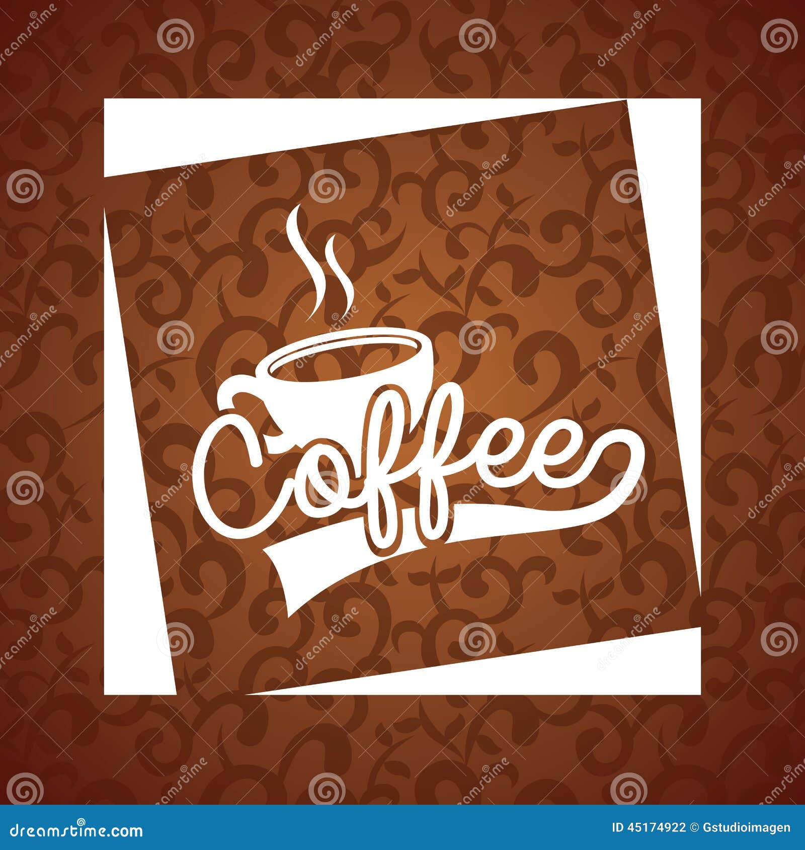 Coffee design stock vector. Illustration of brochure - 45174922