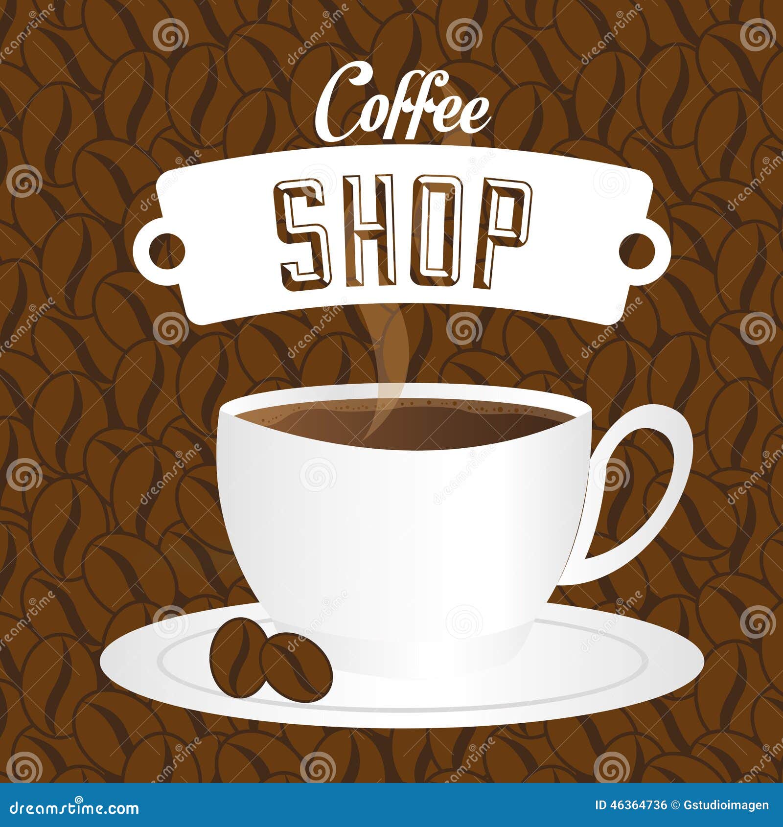 Coffee design stock vector. Illustration of cappuccino - 46364736