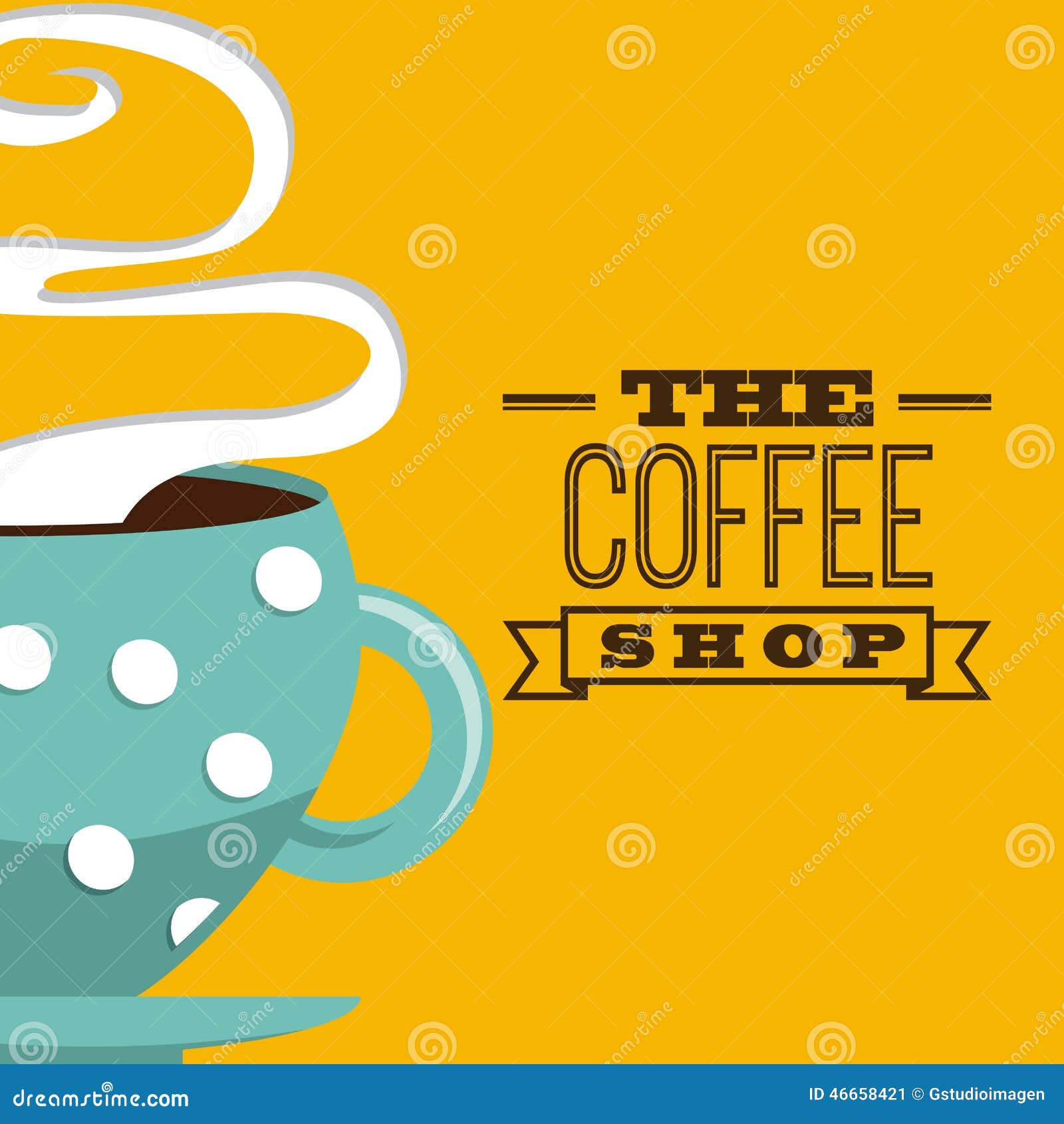 Coffee design stock vector. Illustration of coffee, morning - 46658421