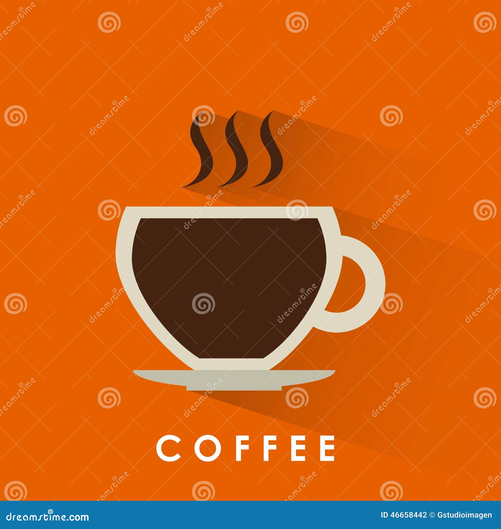 Coffee design stock vector. Illustration of dish, caffeine - 46658442