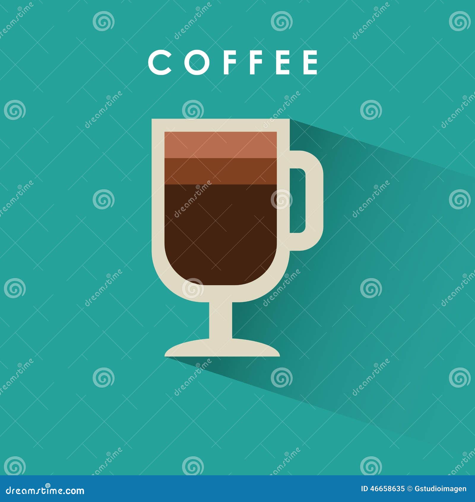 Coffee design stock vector. Illustration of vector, sign - 46658635