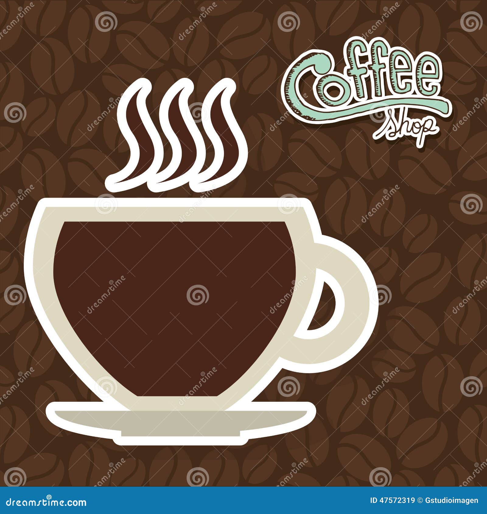 Coffee design stock vector. Illustration of cafe, vector - 47572319