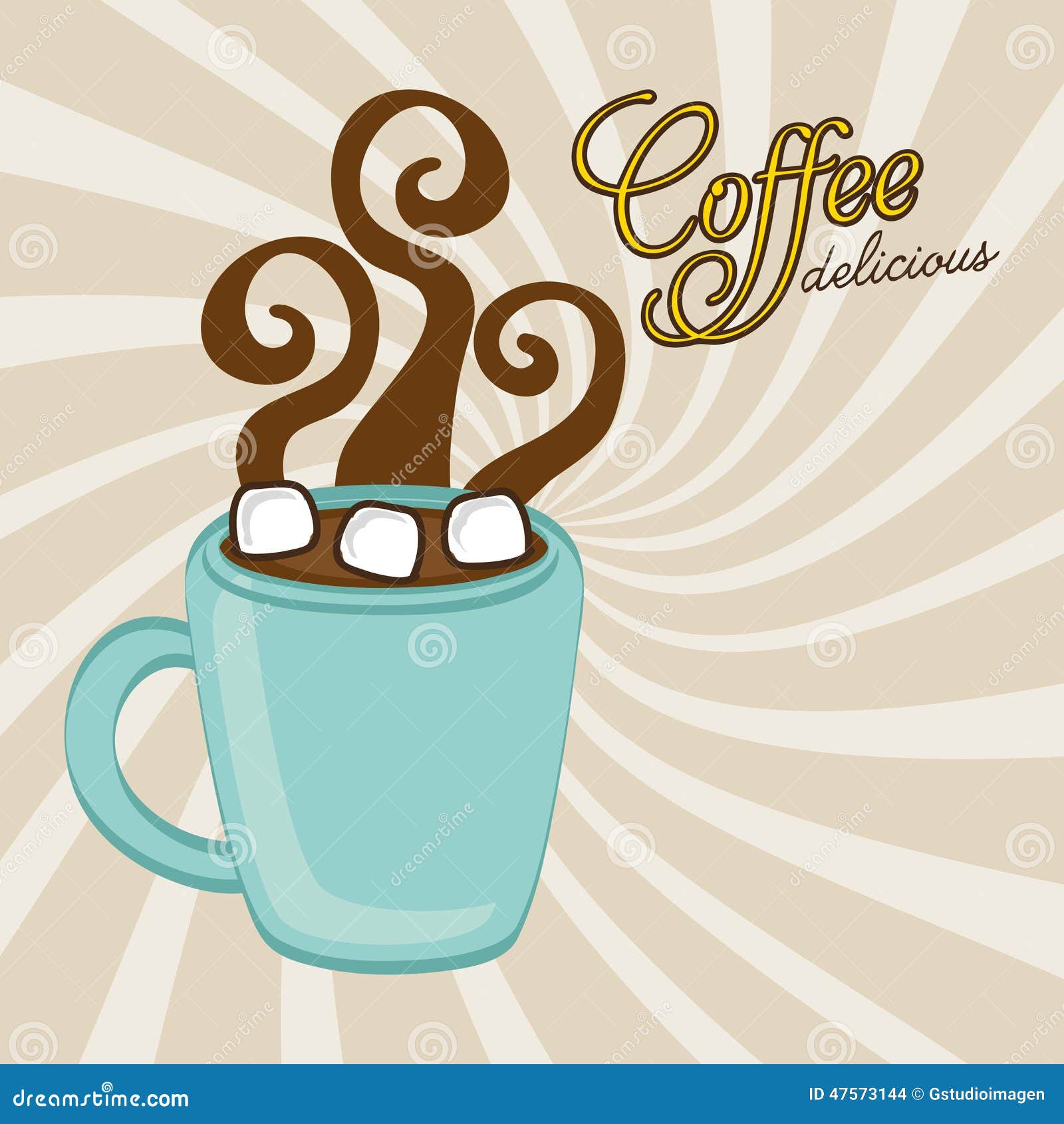 Coffee design stock vector. Illustration of label, caffeine - 47573144
