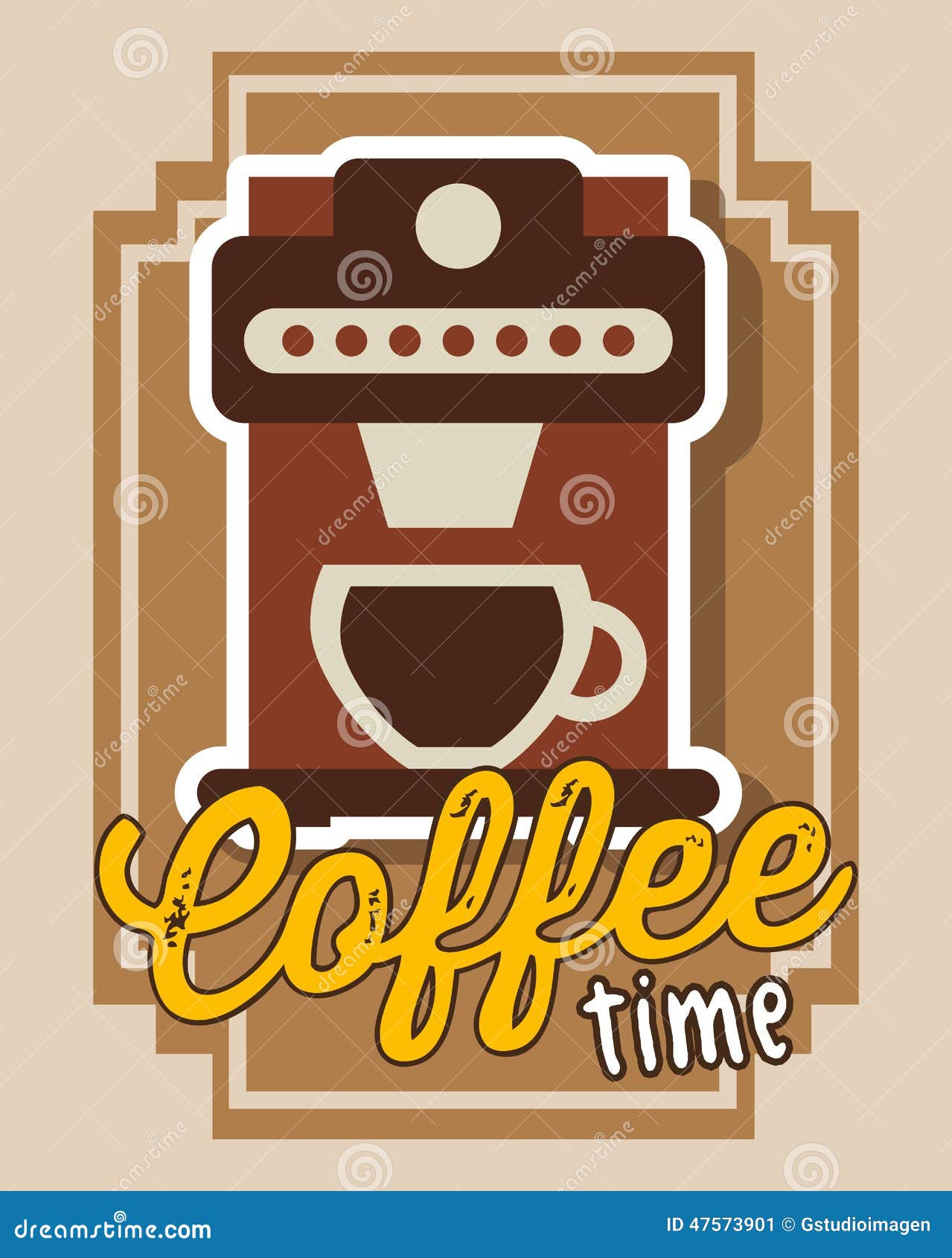 Coffee design stock vector. Illustration of card, label - 47573901