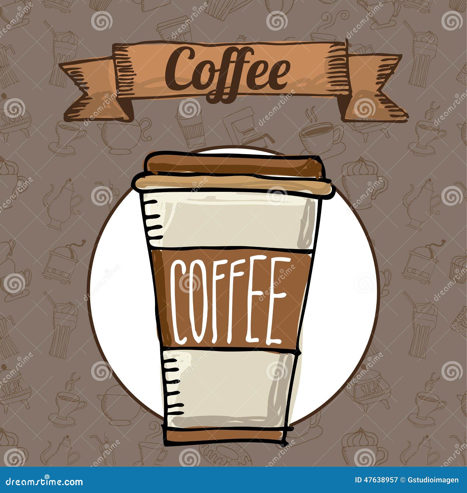 Coffee design stock vector. Illustration of paper, design - 47638957