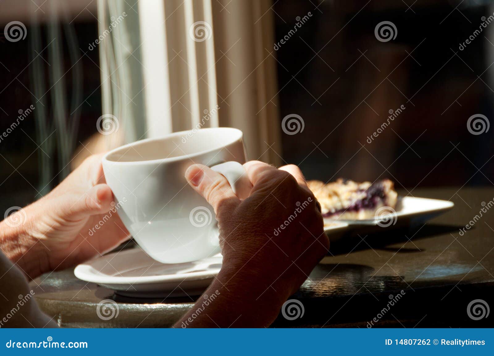 Coffee & Dessert Cafe Pause Stock Photo - Image of breakfast, fork ...