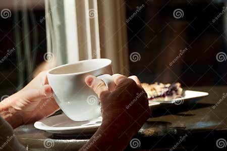 Coffee & Dessert Cafe Pause Stock Photo - Image of breakfast, fork ...
