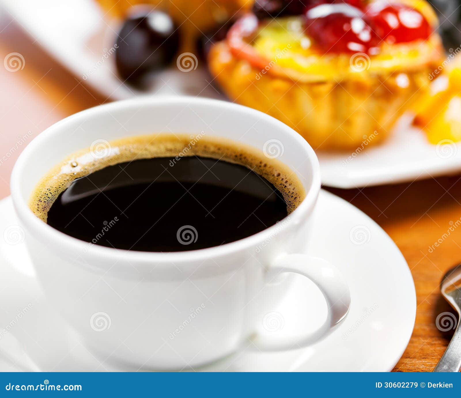 Coffee and dessert stock image. Image of grape, black - 30602279