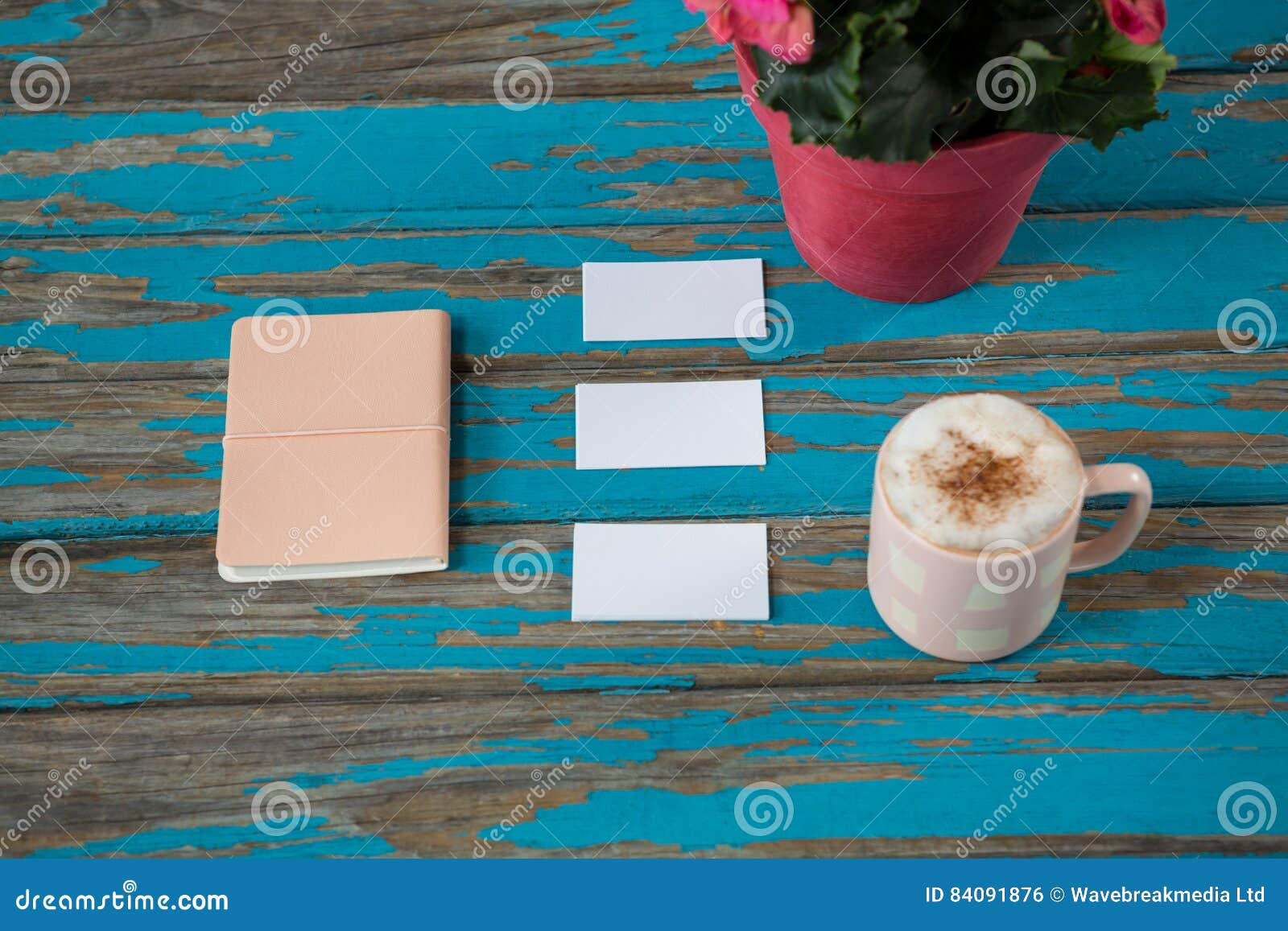Coffee with Diary and Sticky Notes on Table Stock Photo - Image of ...