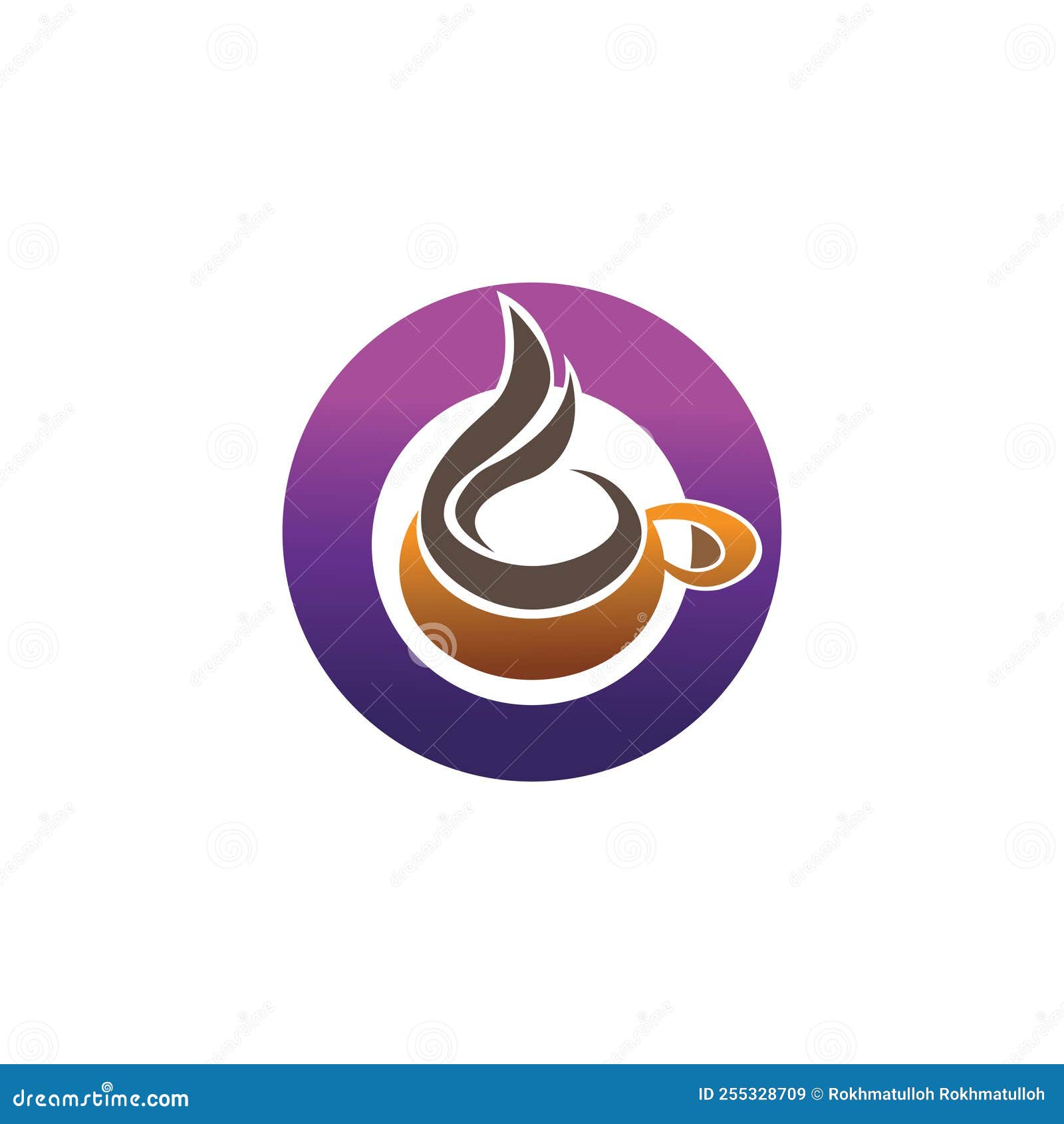 Coffee Drink Circle Template Design Vector Illustration Stock Vector ...
