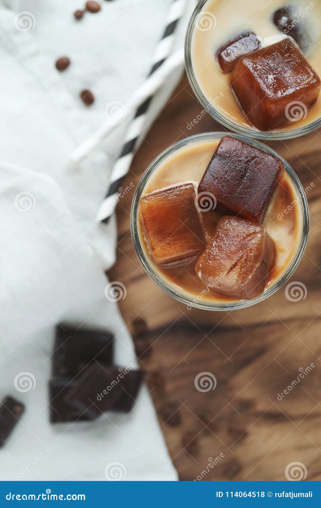 Ice coffee stock photo. Image of breakfast, tasty, glass - 114064518