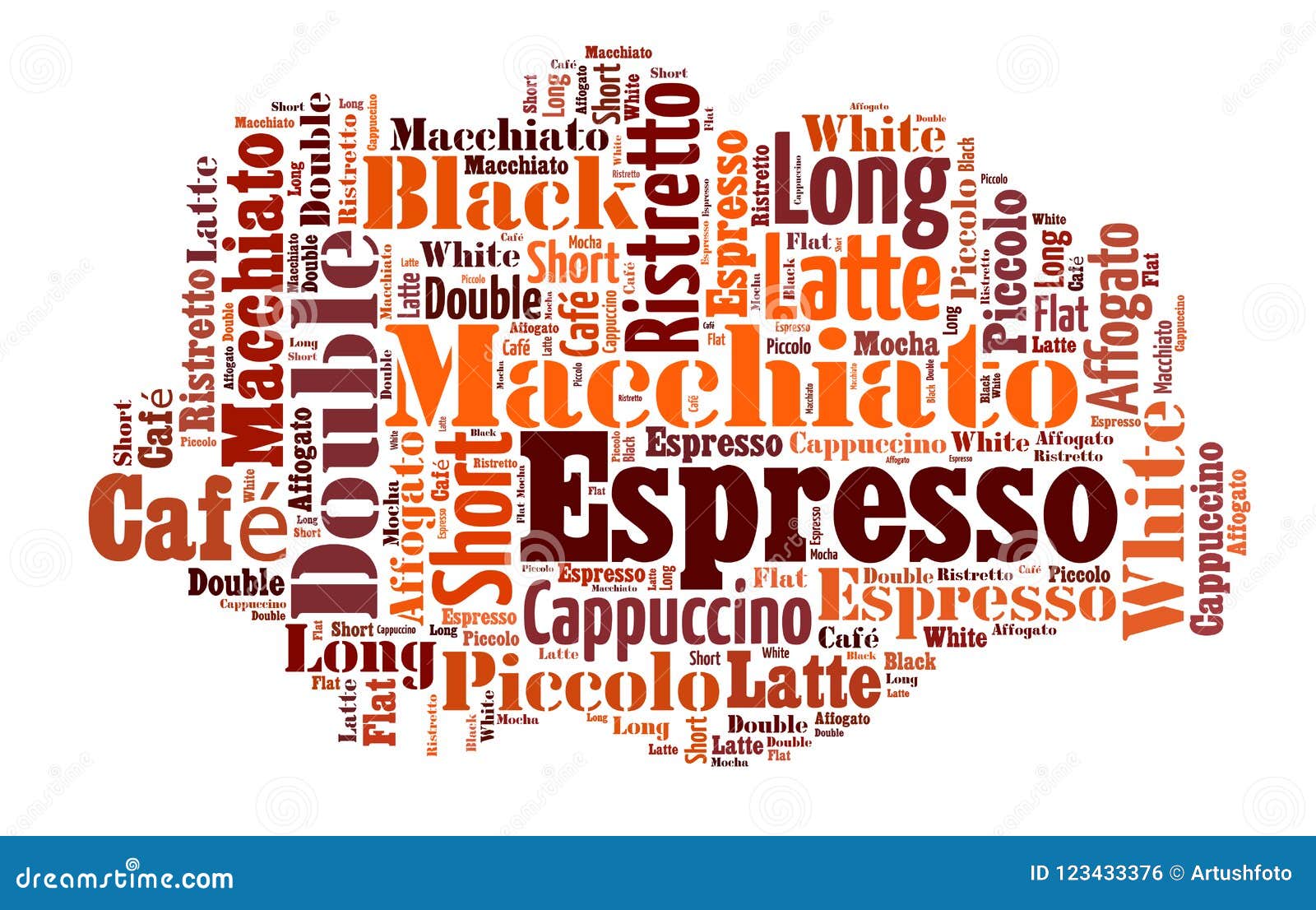 Affogato Word Text Logo With Coffee Cup Symbol Idea Typography Vector ...