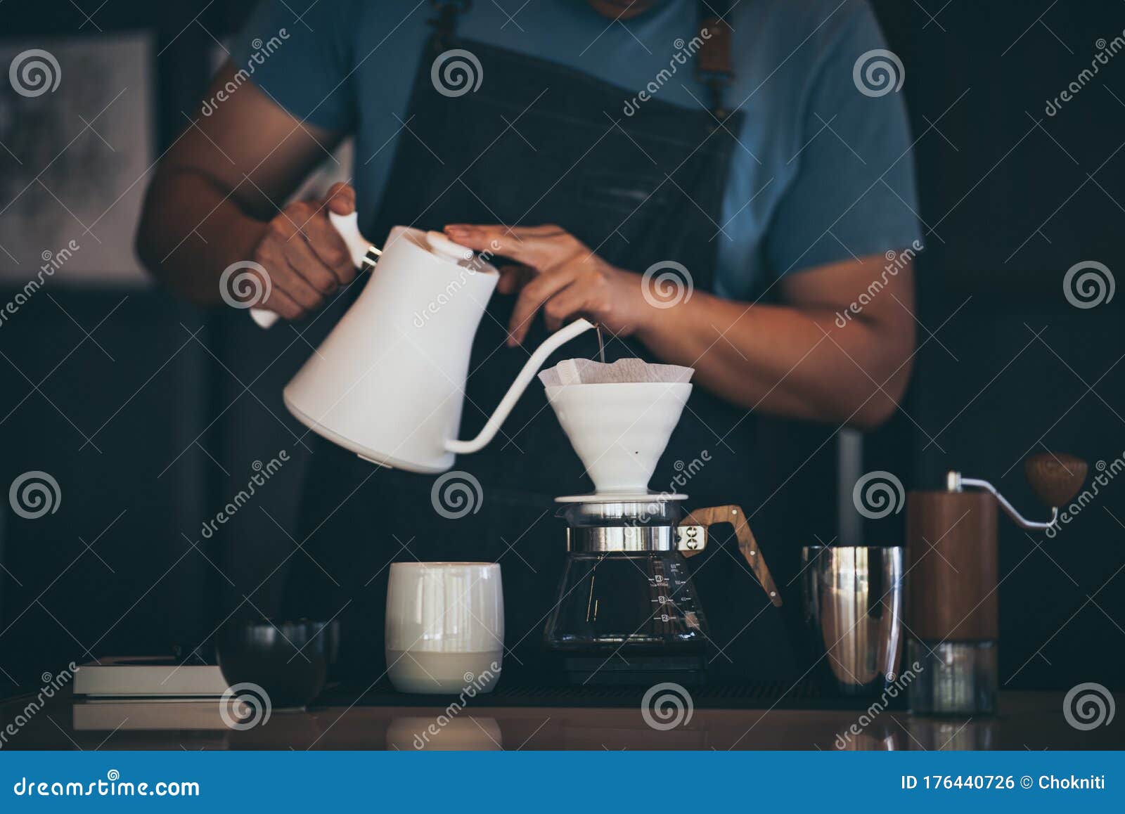Coffee Drip Process Coffee Cafe with Slow Bar Stock Photo - Image of ...