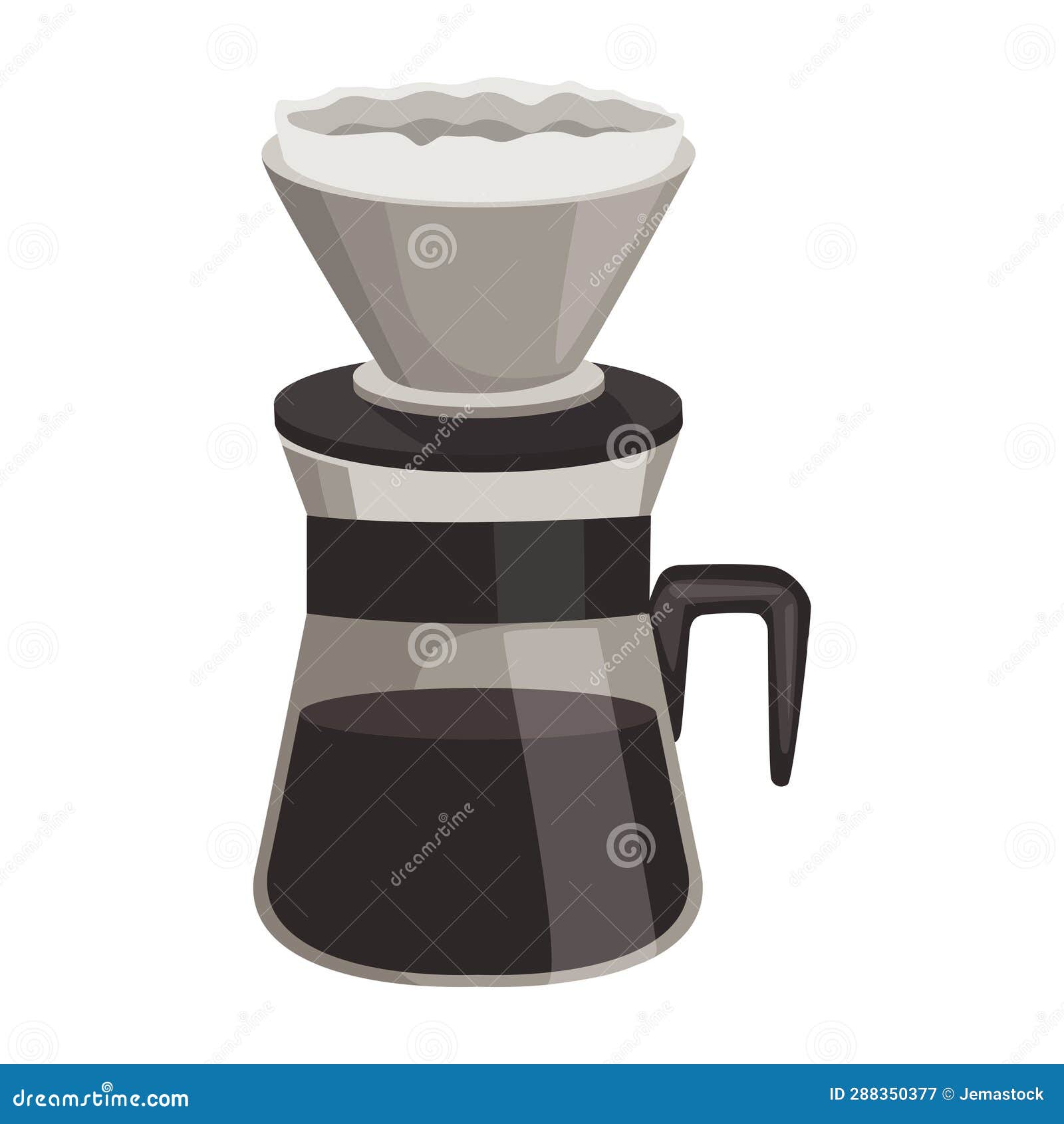 Coffee Dripper Icon Isolated Stock Vector - Illustration of dripper ...