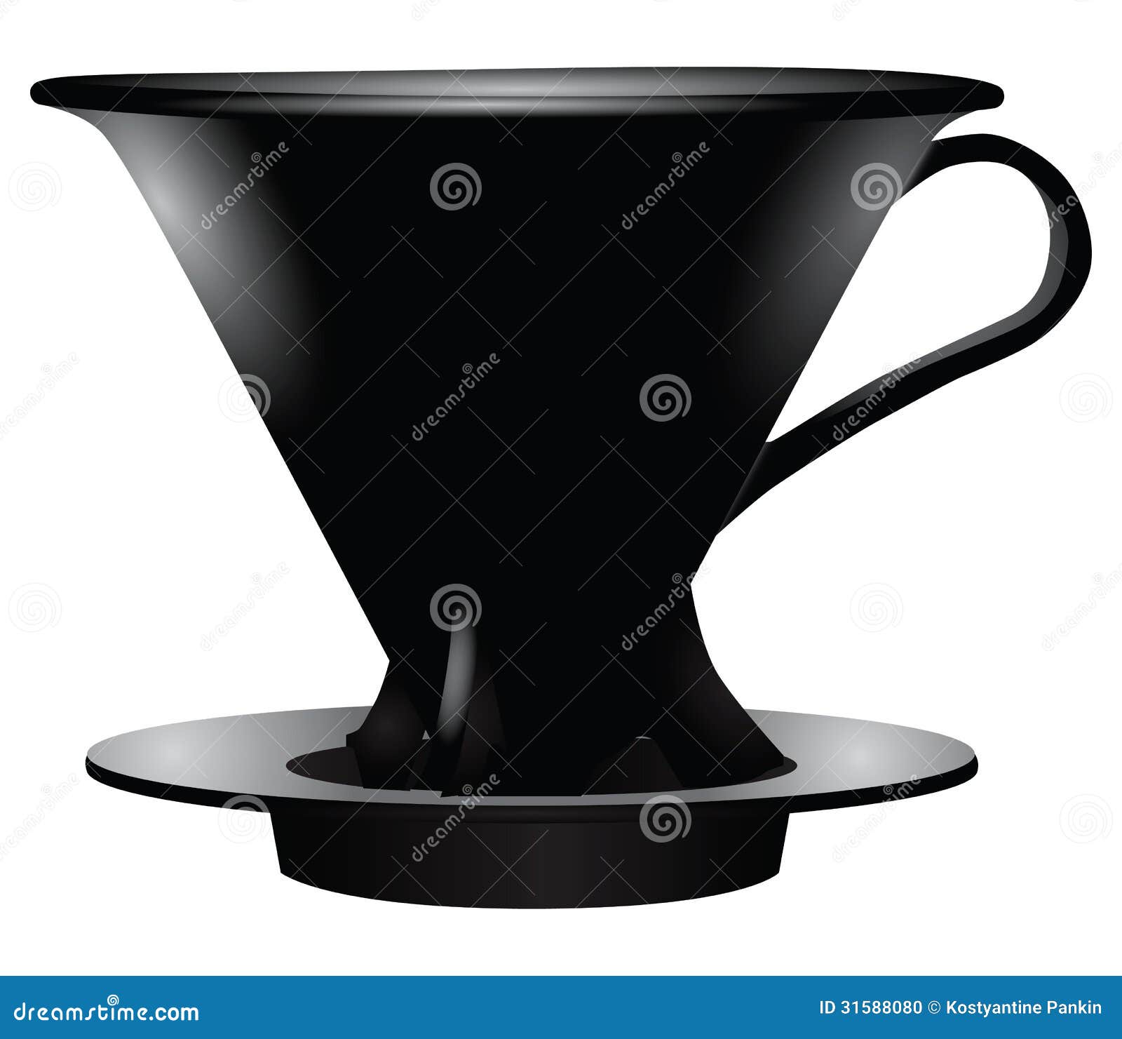 Coffee Dripper stock vector. Illustration of strain, drawing - 31588080