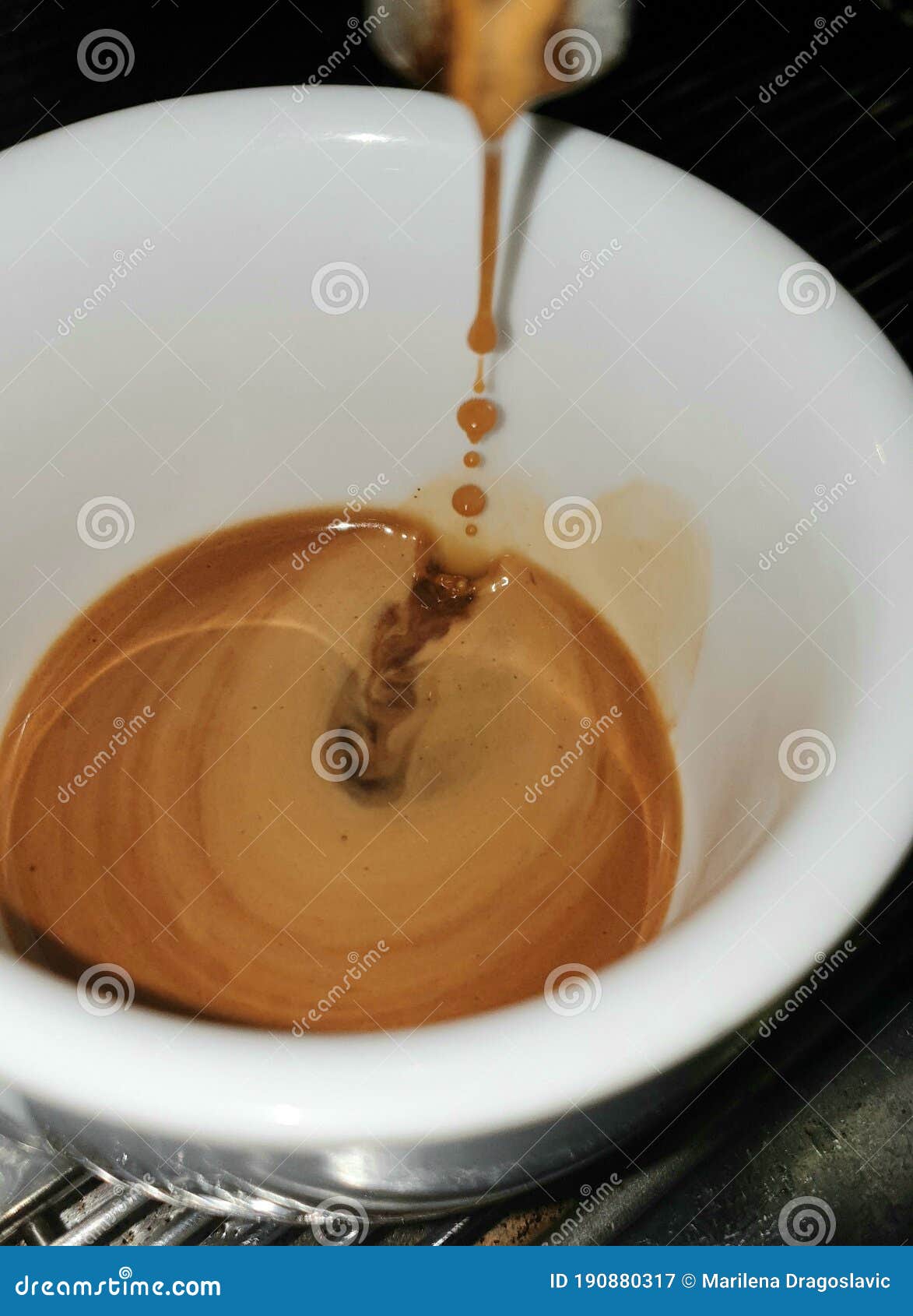 Coffee Dripping from a Coffee Machine Stock Image - Image of brown ...