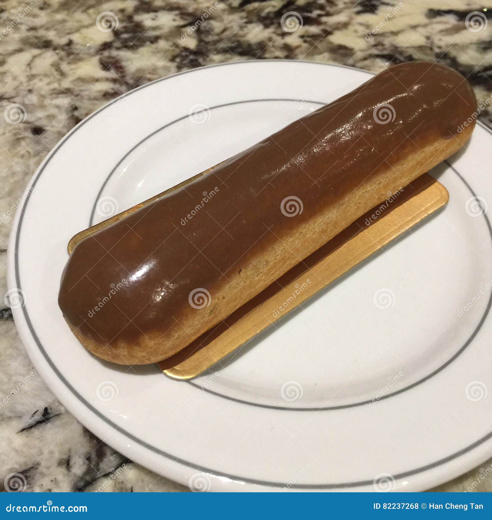 Coffee Eclair stock photo. Image of delicious, sweet - 82237268