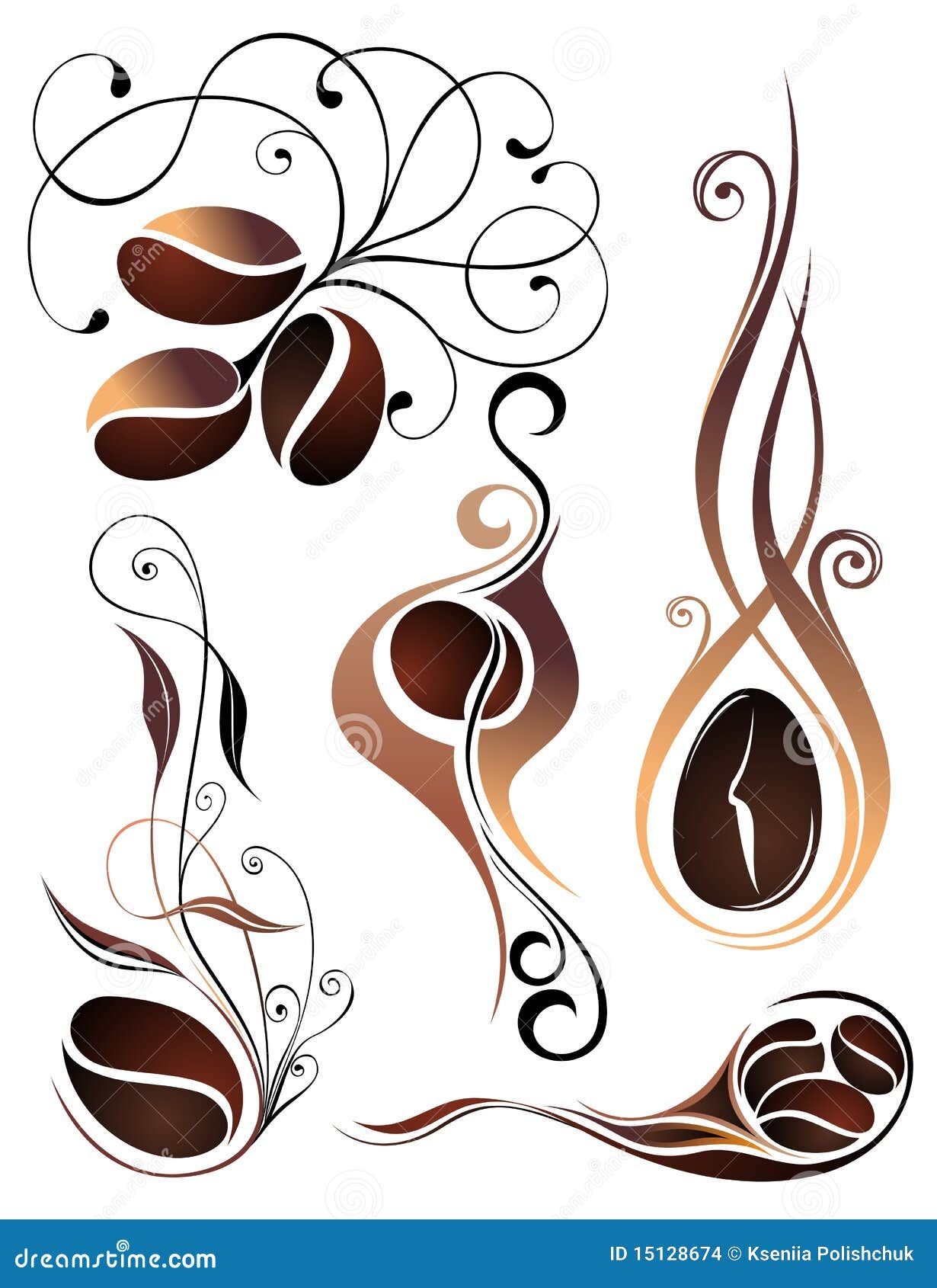 Coffee. Elements for Design. Stock Vector - Illustration of vector ...