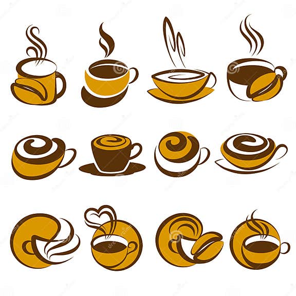 Coffee. Elements for Design Stock Vector - Illustration of icon ...