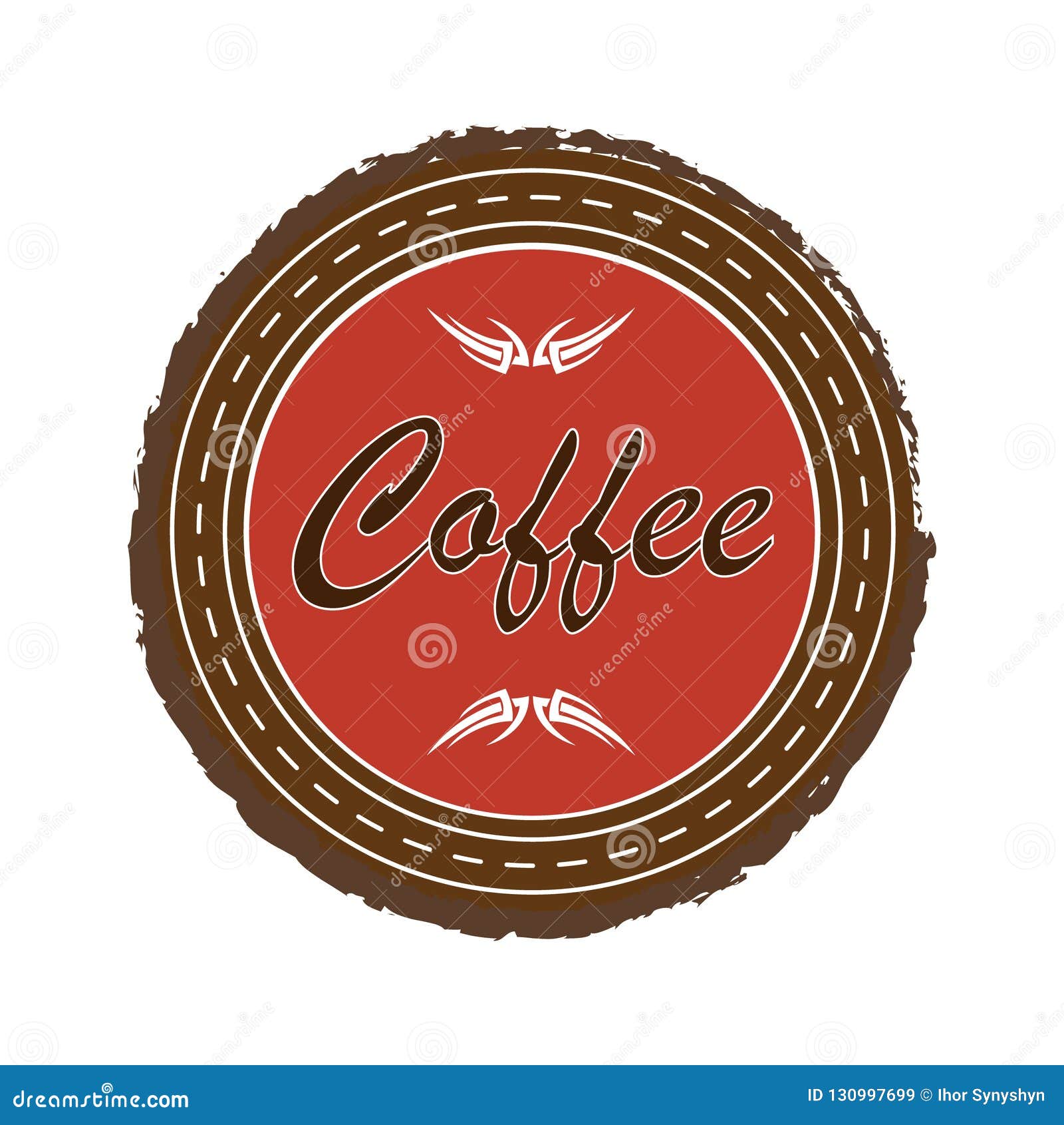 Coffee Emblem. Vector Illustration Eps 10 Isolated Stock Vector ...