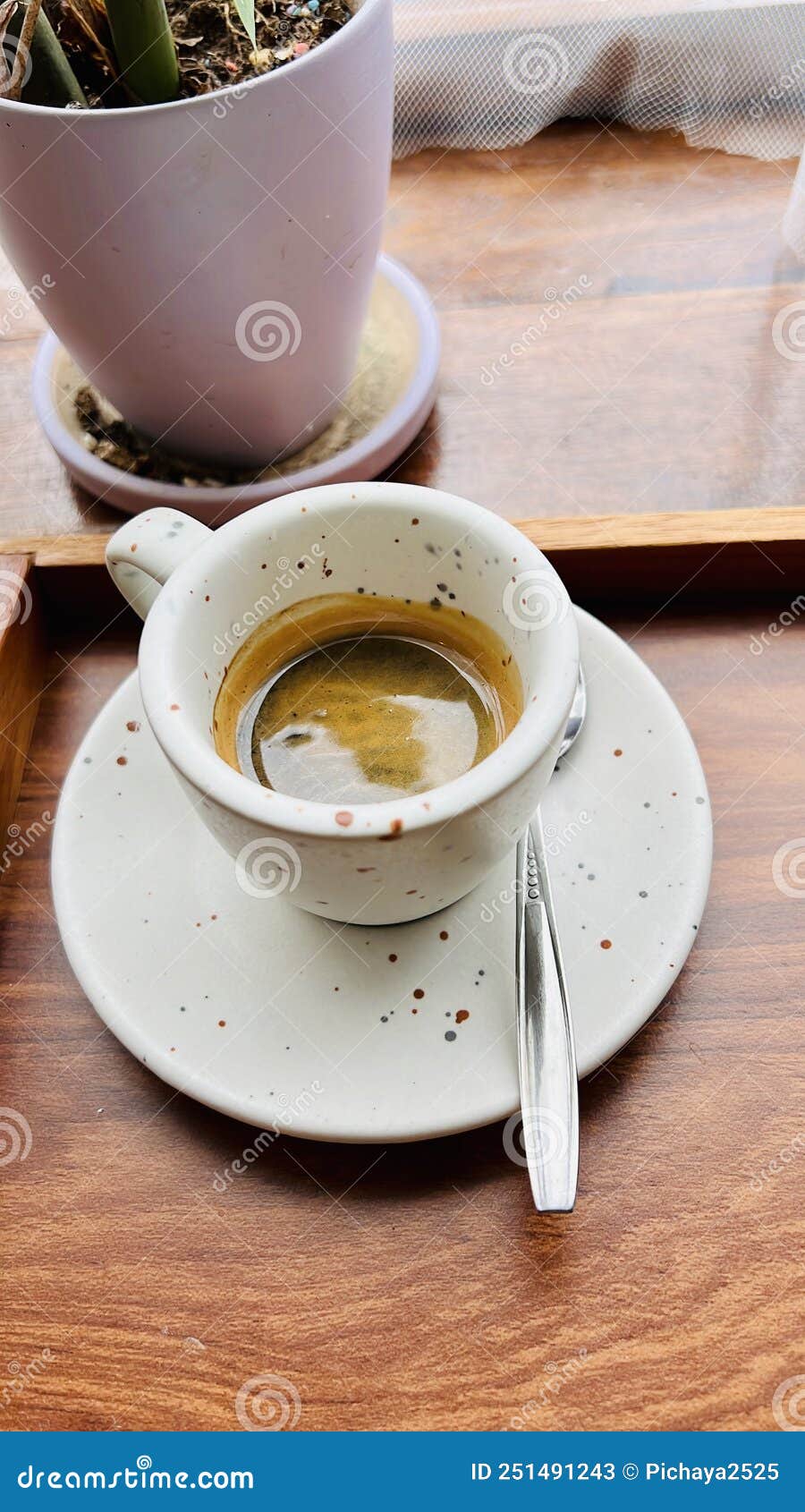 Coffee espresso snot stock image. Image of snot, wood - 251491243