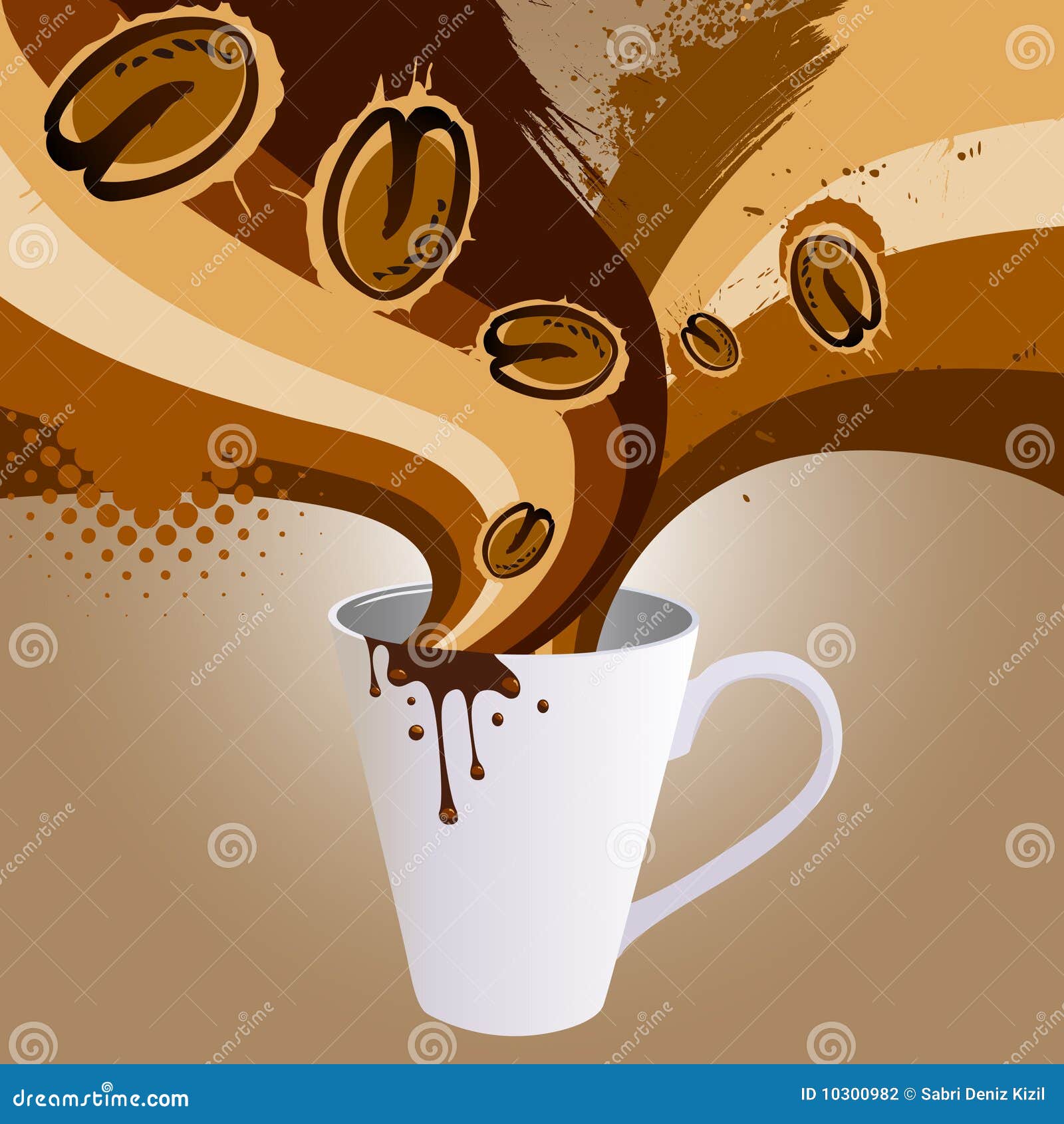 Coffee explosion stock vector. Illustration of lifestyles - 10300982