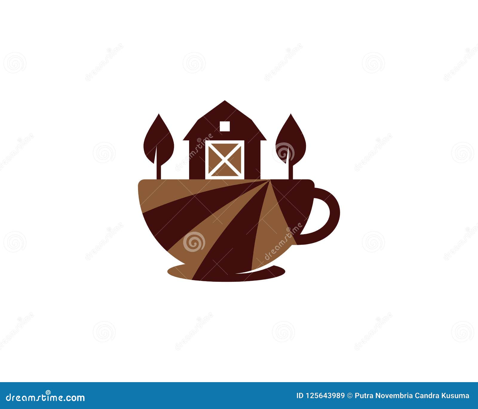 Coffee Farm Logo Icon Design Stock Vector - Illustration of break, farm ...