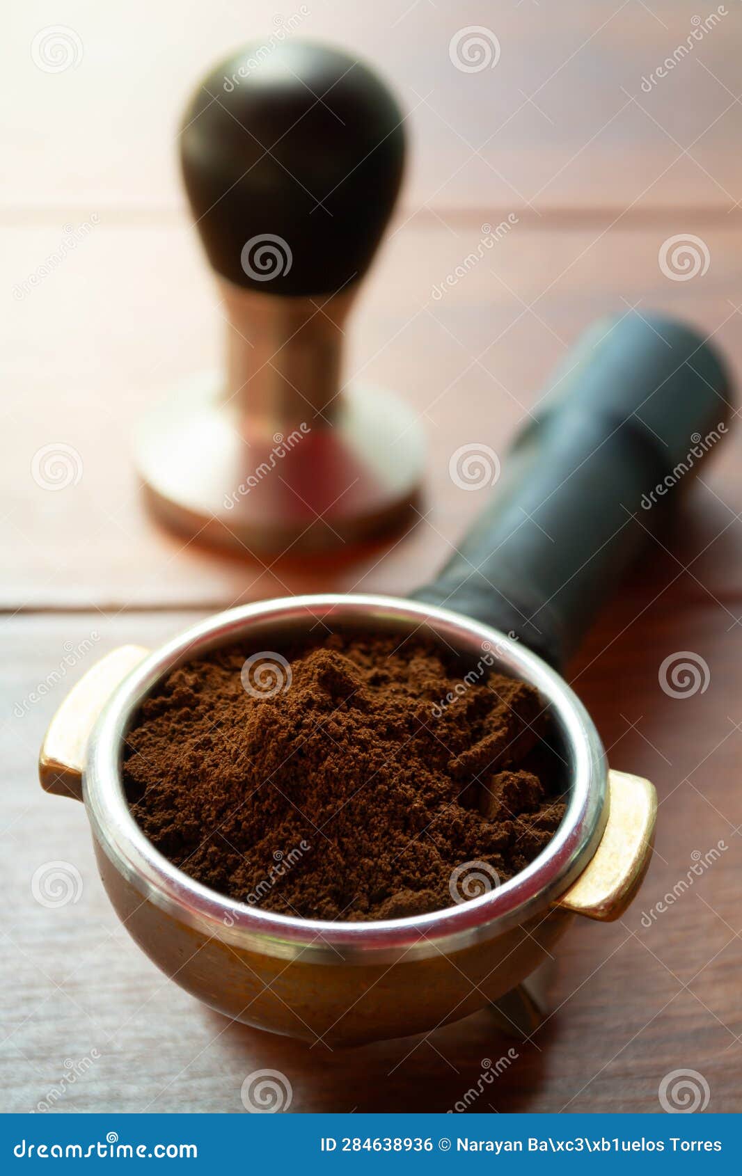 Coffee Filter Holder for Espresso Machine, Espresso Concept Stock Photo ...